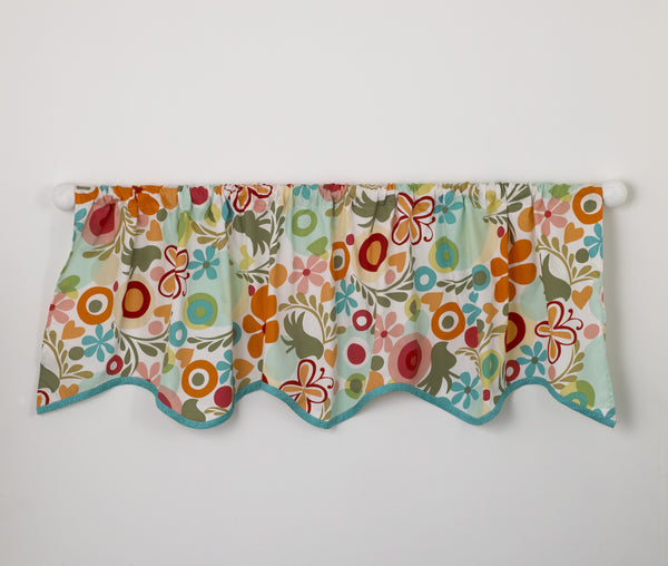 Floral | Window Valance | Nursery | Baby Nursery Decor – Cotton Tale ...